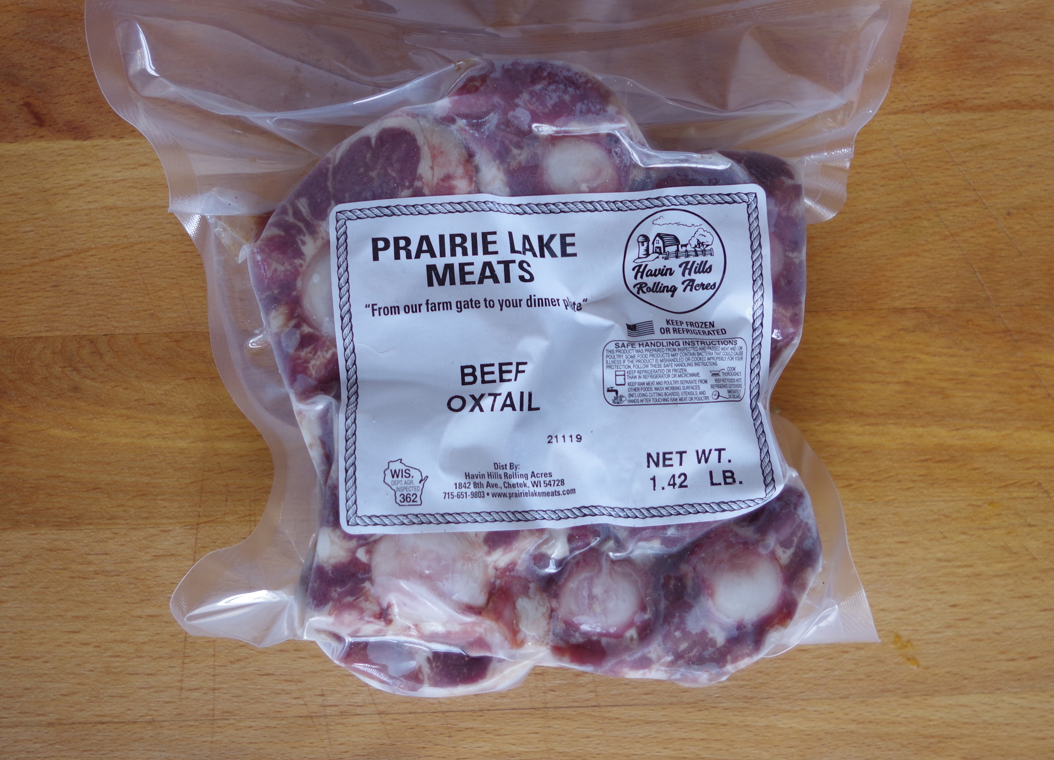 Beef Oxtail - Four Harvest Farm Company